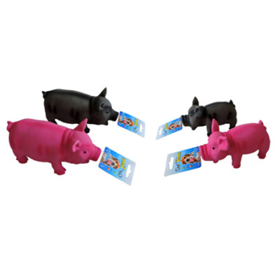 Baby Honking Pig - Rubber Dog Toy - 15cm - 1 supplied, colour varies