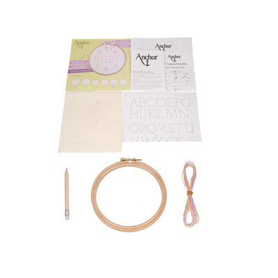 BABY NAME PLATE KIT - Embroidery Kit with Hoop: Baby Name Plate Kit ...