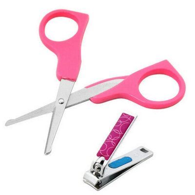 Baby Scissor Nail Cutting Set - Safe Infant Nail Clippers and Grooming ...