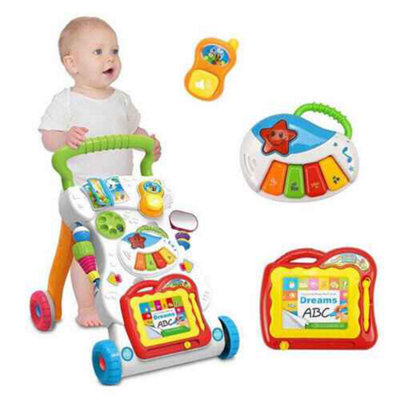 Baby Walker First Steps Activity Bouncer Musical Toys Car Along