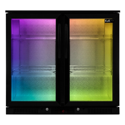 Back Bar Fridge Cooler - Hinged Double Door | DIY at B&Q