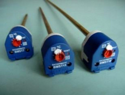 Backer 11" BMST Manual Resettable Thermostat for Immersion Heaters