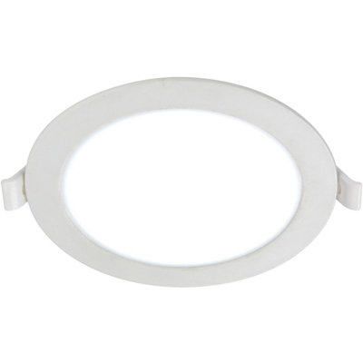 Backlit Recessed Ceiling Downlight - 8W CCT LED - Integrated Control Gear