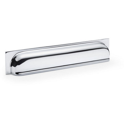 Backplate Cup Handle Polished Chrome 203mm Centre Solid Brass Shaker ...