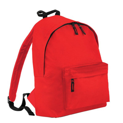 Bagbase Childrens/Kids Fashion Backpack Bright Red (One Size) | DIY at B&Q