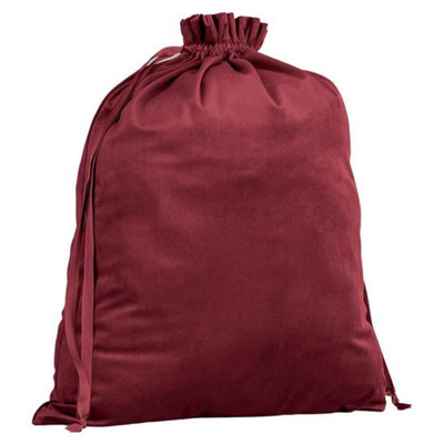 Bagbase Velvet Gift Bag Ruby Red (44cm x 36cm)