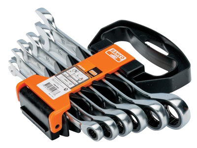 Bahco 1RM/SH6 1RM Ratcheting Combination Wrench Set, 6 Piece BAH1RMSH6