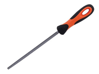 Bahco 200mm Handled Round Cut File - Perfect for Concave Surfaces