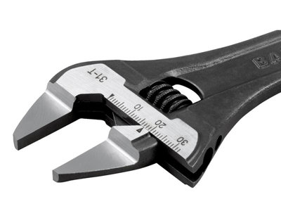 Bahco 31 T Thin Jaw Adjustable Spanner Wrench Serrated Pipe Fitting Jaws BAH31T
