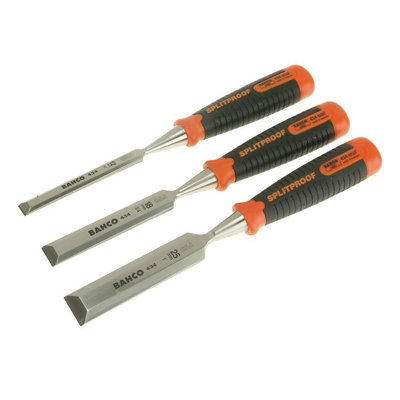 Bahco 434 Series Bevel Edge Chisel Multi Colour (Set of 3)