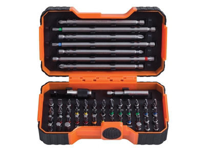 Bahco 59/S54BC 54-Piece Colour Coded Bit Set for Versatile Use