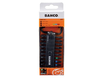 Bahco 66IM/10C-1 66IM/10C-1 Heavy-Duty Torsion Bit Set 10 Piece BAH66IM10C1