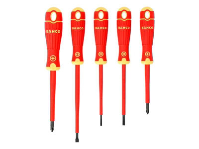 Bahco B220.005 BAHCOFIT Insulated Scewdriver Set, 5 Piece BAH220005 ...