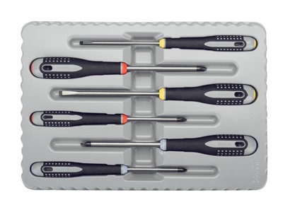 Bahco BE-9884 BE-9884 ERGO Screwdriver Set, 6 Piece BAHBE9884 | DIY at B&Q