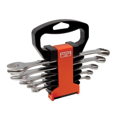 Bahco Chrome Polished Combination Spanner Set, 5 Piece Multi Colour ...