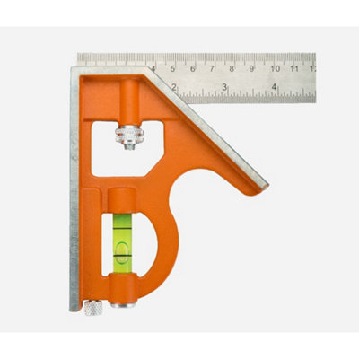 Bahco CS150 150mm 6" Carpenters Combination Square Stainless Steel ...