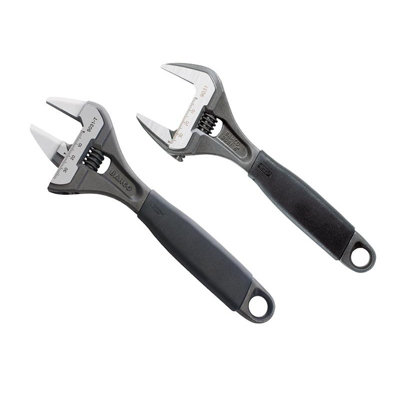 Bahco Ergo 90 Series Adjustable Wrench, Extra Wide Jaw Multi Colour ...