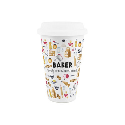 Baker Ceramic Travel Mug - Novelty Bakery Themed Gifts/New Job Presents ...