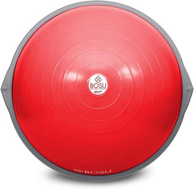 Balance Ball Pod Trainer, BOSU Home Gym Workout 65CM, Travel Size, Red