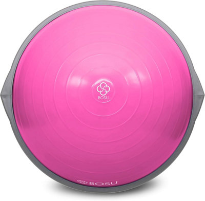 Balance Trainer 26 Inch BOSU Home Gym Equipment Original Balance Pink/Gray