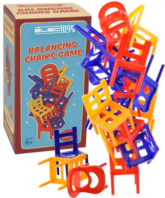 Balancing Chair Game Colourful Stacking Dexterity Toy