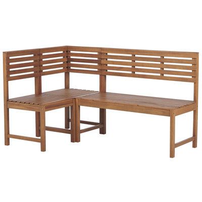 Balcony Dining Set 4 Seater TREIA Acacia Wood Brown