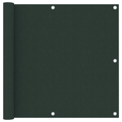 Balcony Screen Dark Green 90x500 cm Oxford Fabric