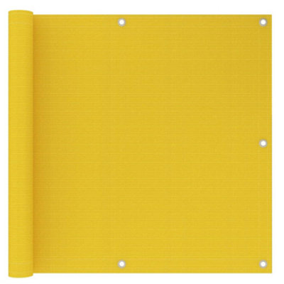 Balcony Screen Yellow 90x300 cm HDPE
