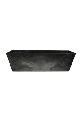 Balcony Trough Ella Black H17Cm D55Cm
