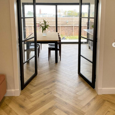 Balento Islands SPC Waterproof Vinyl Flooring, Bay Island Herringbone ...