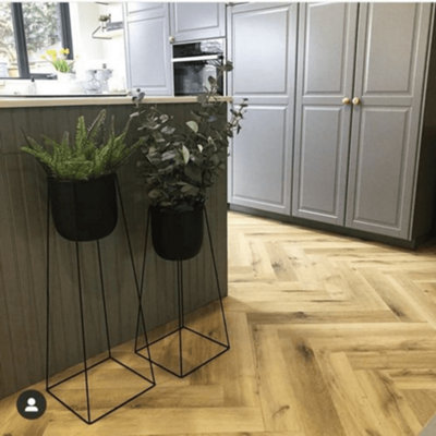 Balento Islands SPC Waterproof Vinyl Flooring, Bay Island Herringbone ...