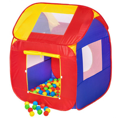 Ball Pit & Play Tent - with 200 balls and a removable roof, easy to ...