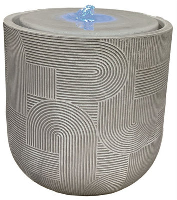 Ballygowan Bubbling Pot Mains Power Water Feature With Cover