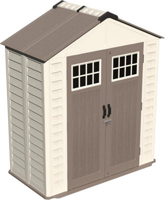 Balmoral Plastic Resin Dual-Wall High Density Garden Shed - 7 x 3.7 ft