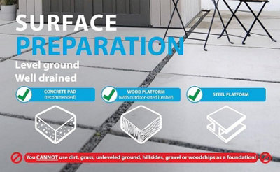 Balmoral Plastic Resin Dual-Wall High Density Garden Shed - 7 x 5.2 ft