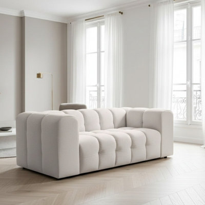 BALOO Two Seat Elegant Modern Sofa Dirty White