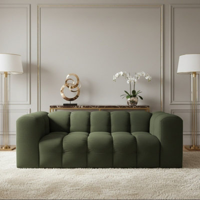 BALOO Two Seat Elegant Modern Sofa Green