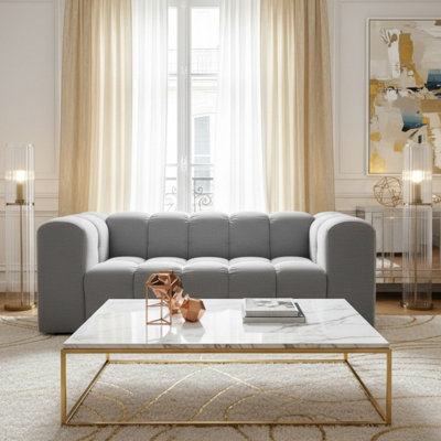 BALOO Two Seat Elegant Modern Sofa Grey