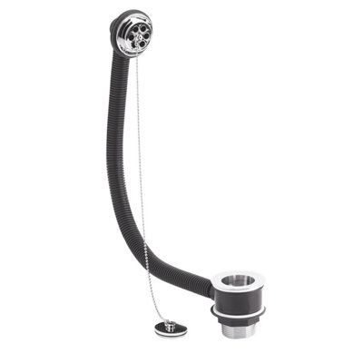 Balterley Bath Waste with Overflow, Brass Plug and Ball Chain, for ...