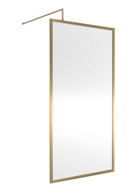 Balterley Bilbrook 8mm Toughened Safety Glass Wetroom Screen with ...