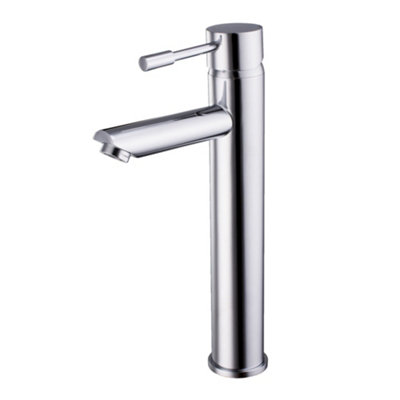 Balterley Bradnop Round Tall Lever Mono Basin Mixer Tap - Chrome