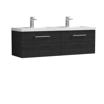 Balterley Bramshall 1200mm Wall Hung 2 Drawer Vanity Unit with Double ...