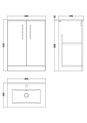 Balterley Bramshall Contemporary Bathroom 2 Soft Close Door ...