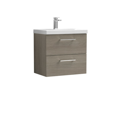 Balterley Bramshall Modern Bathroom Wall Hung 2 Soft Close Drawer ...