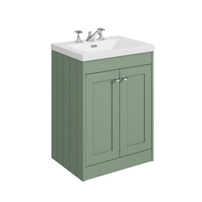 Balterley Butterton 600mm Floor Standing 2 Door Unit with Minimalist ...