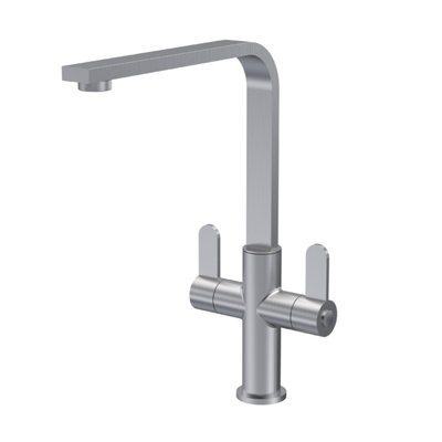 Balterley Chara Kitchen Sink Mono Mixer Tap - Brushed Nickel Dual Lever ...