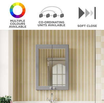 Balterley Classique Traditional Bathroom Wall Hung 2-Door Mirror ...