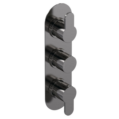 Balterley Consall Round Concealed Triple Thermostatic Shower Valve 2 ...