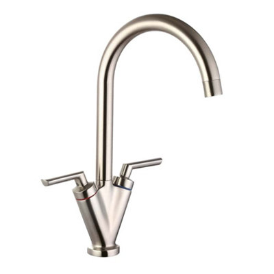 Balterley Contemporary Pull Out Dual Lever Kitchen Mixer Tap with ...