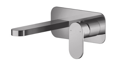 Balterley Current Round Wall Mounted 2 Tap Hole Basin Mixer Tap with ...